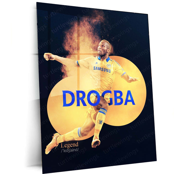Didier Drogba – Chelsea Legend Definition Metal Frame | Iconic Striker ...