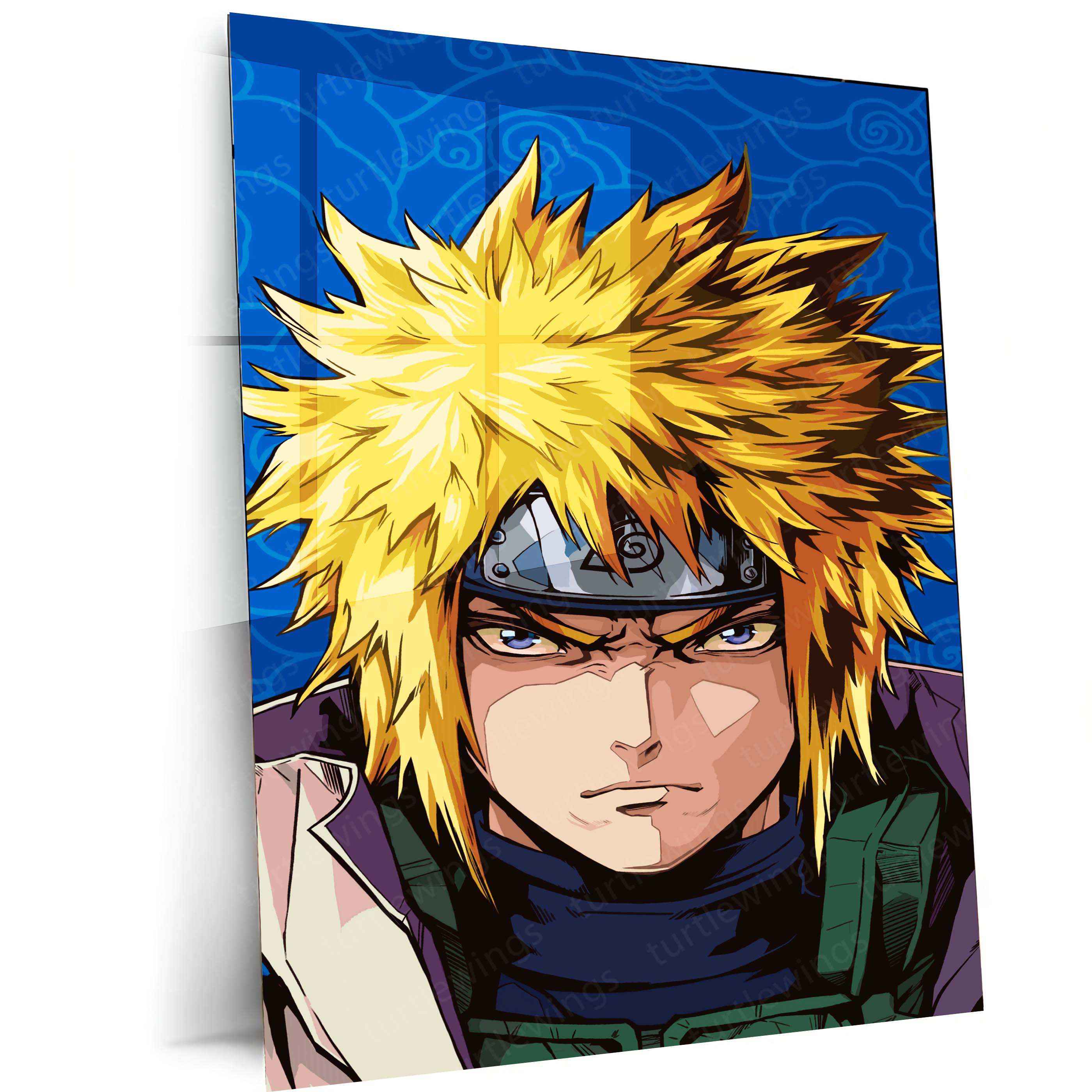 Minato Namikaze Poster – Legendary Hokage Artwork – TURTLEWINGS