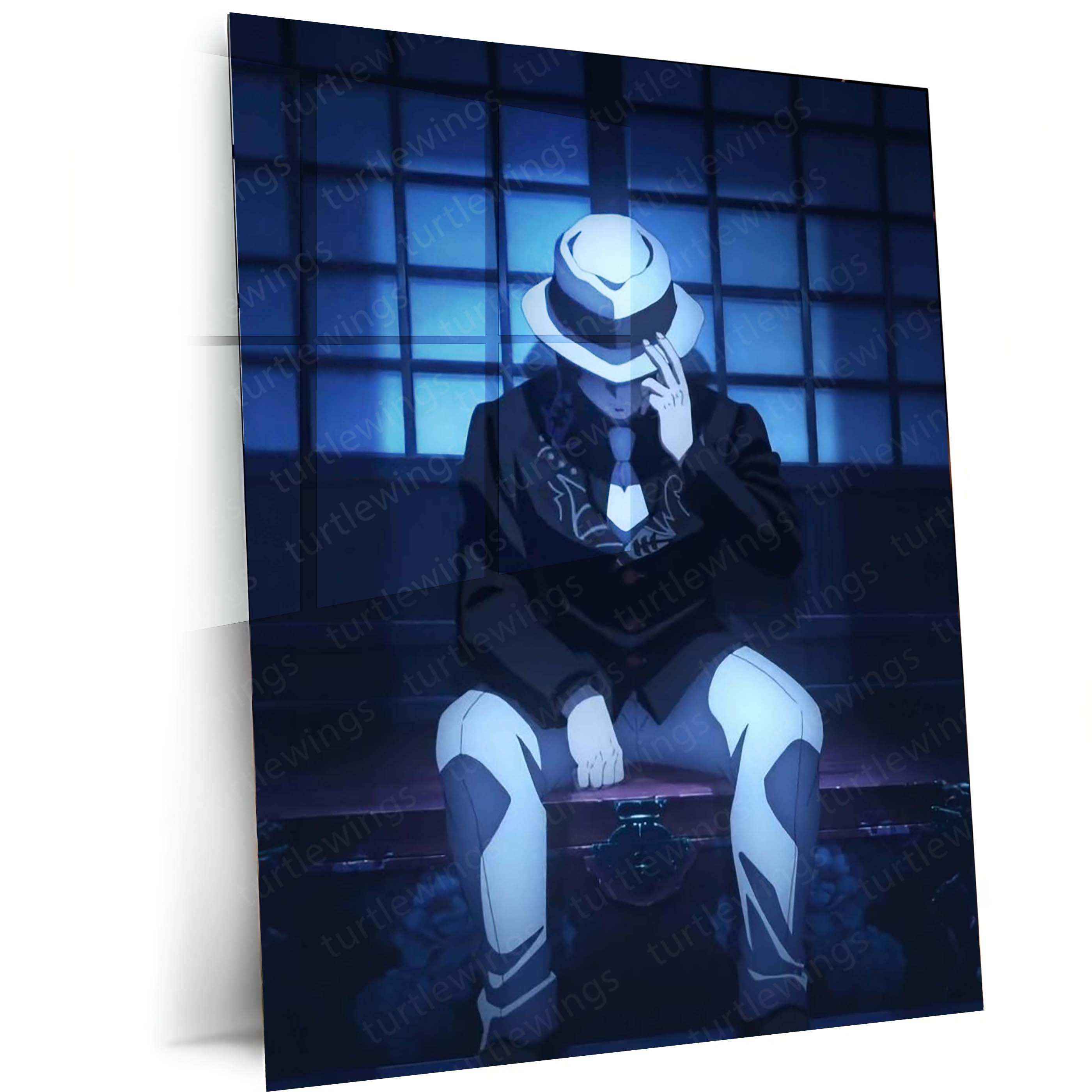 Muzan Kibutsuji Metal Poster – Demon Slayer Anime Villain Wall Art 3 ...