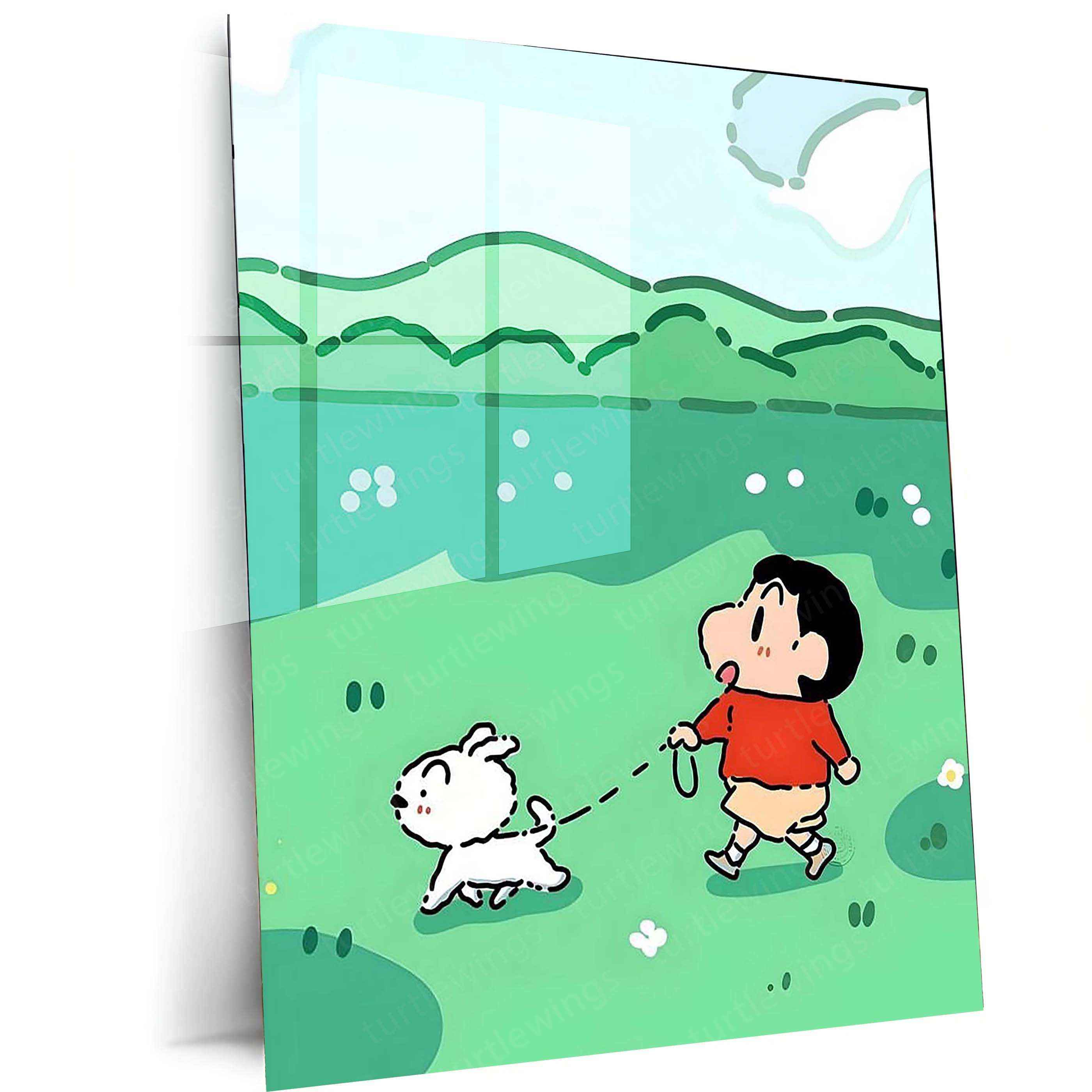 Shinchan Metal Poster – Fun & Playful Anime Wall Art | Cartoon Decor ...