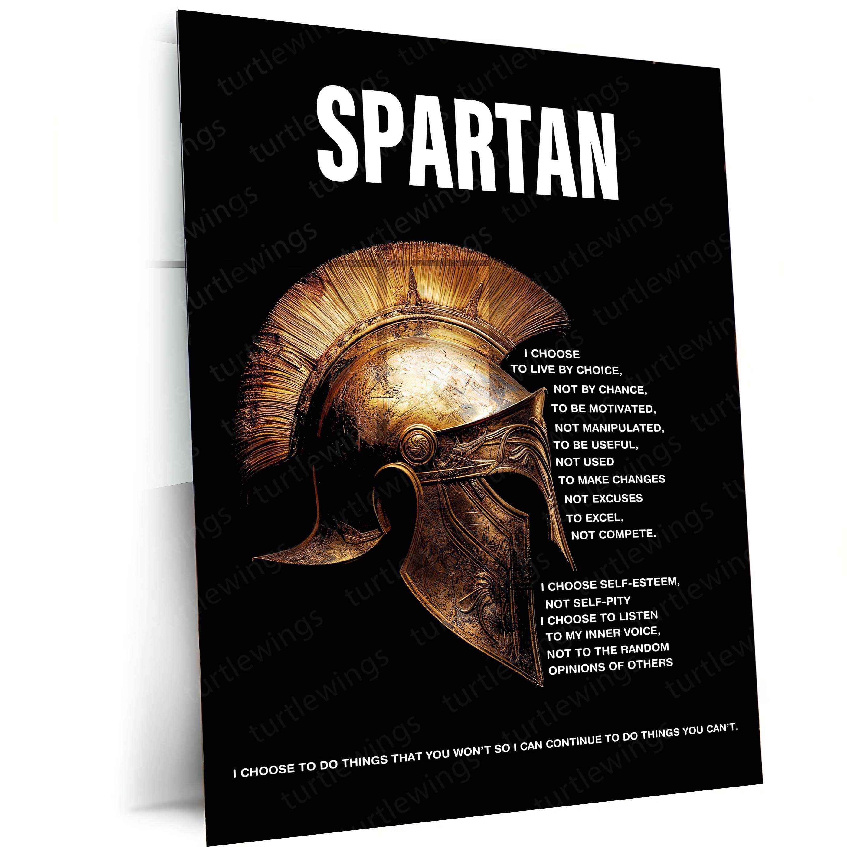 Spartan Warrior Portrait – Legendary Ancient Gladiator Art Print ...