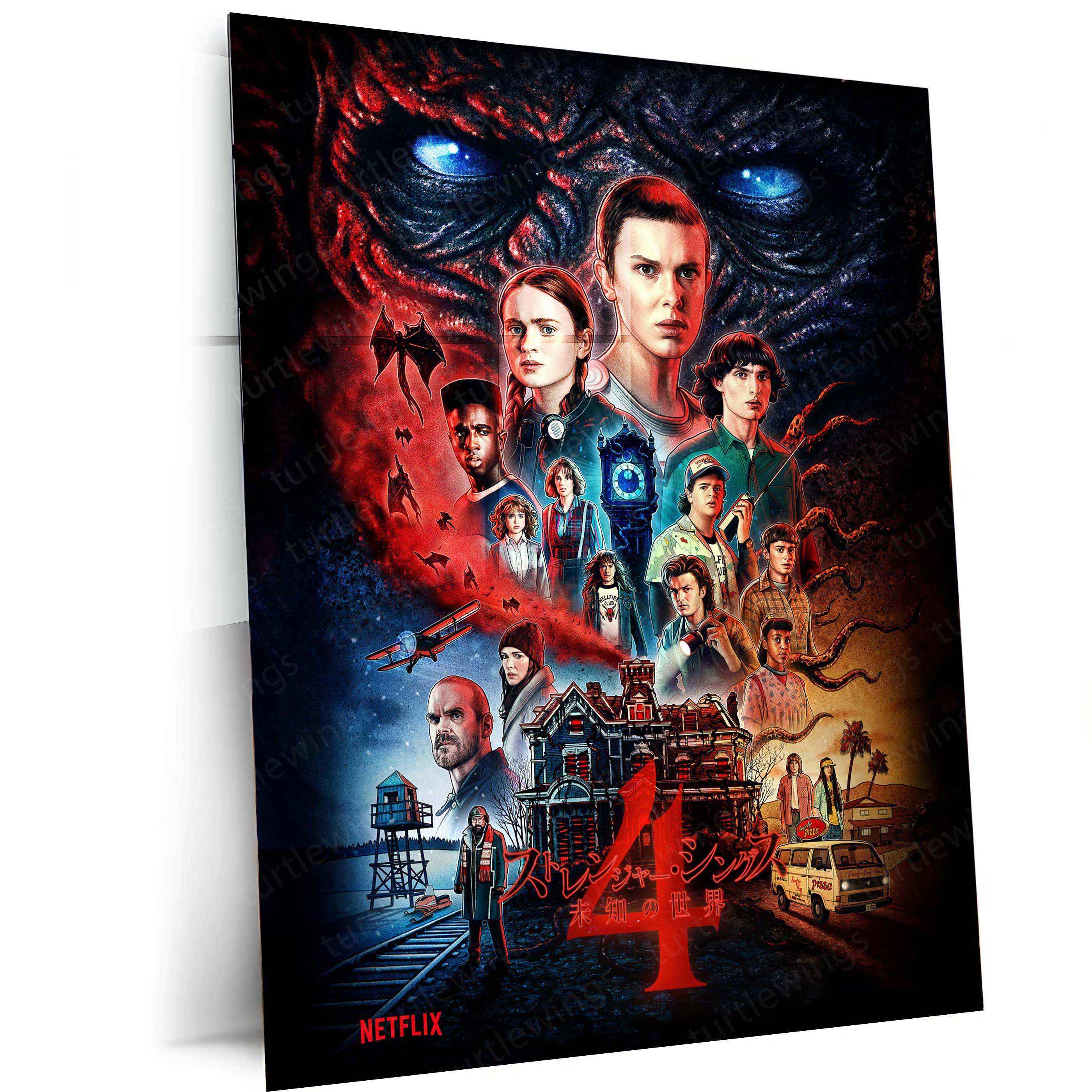 Stranger Things Metal Poster – The Upside Down Awaits! – TURTLEWINGS