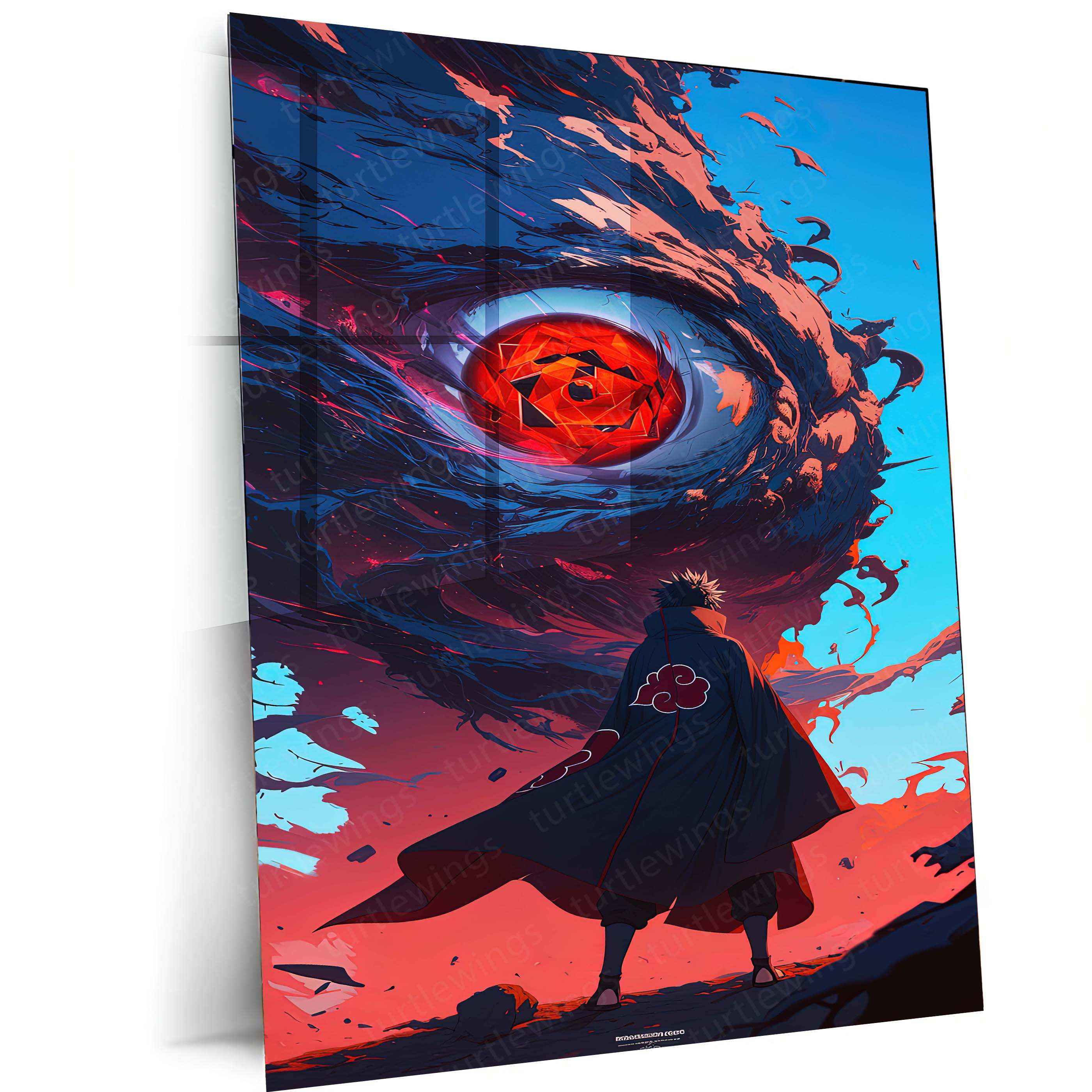 Obito Uchiha Metal Poster – The Shinobi Who Endured the Darkness ...