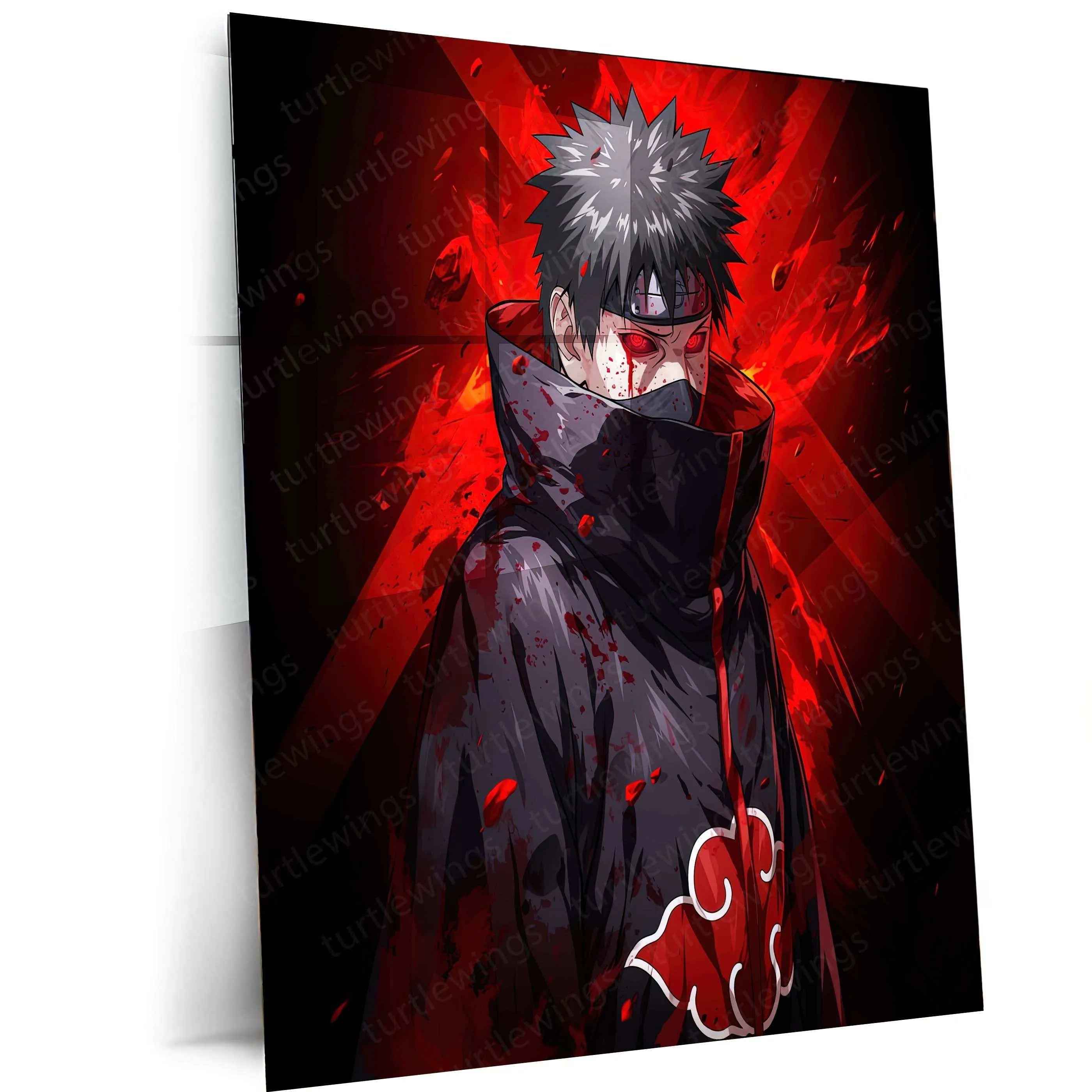 Obito Uchiha Metal Poster – The Shinobi Who Endured the Darkness ...