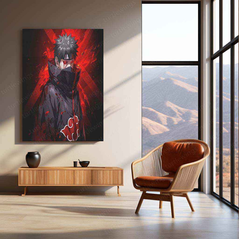 Obito Uchiha Metal Poster – The Shinobi Who Endured the Darkness ...