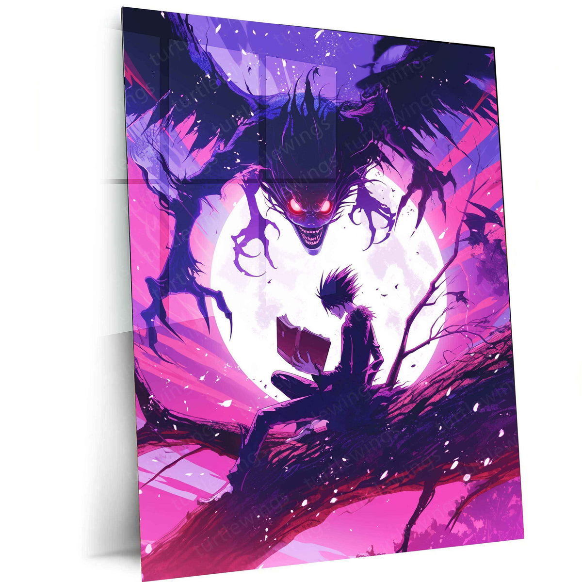 Death Note Red Book HD Wallpaper Poster – Iconic Anime Design - TURTLEWINGS