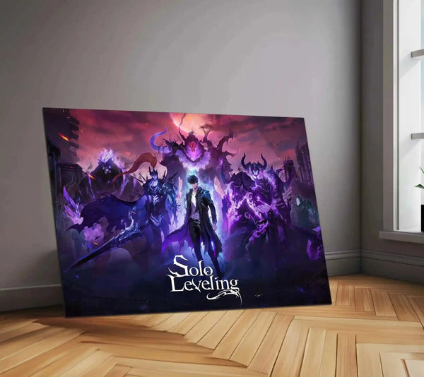 Solo Leveling Metal Poster | Sung Jin-Woo Shadow Monarch Wall Art | An ...